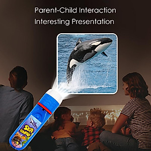 Pup Go Sea Life Animals Torch Projector with 3 Discs 24 Images, Shark Toy for Boys, Sea Creatures Toys for Children Age 3 4 5 6 7 Year Old, Shark Gifts Games for Kids(Seaworld)