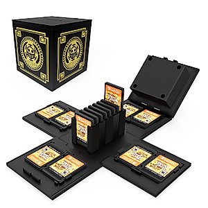 UFOPETIE Game Storage Box for Switch Game Card One Piece Games Cube up to 16 Games,Foldable Nintendo Switch Game Card Case Cube Nintendo Switch Game Storage Box