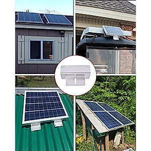 FUTRPOW Solar Panel Mounting Brackets,8 Units Aluminum Solar Panel Mount with Nuts Bolts,Solar Panel Mounting Z Bracket for RV Trailer Boat Yacht Wall Off Gird Roof Installation Solar Panel Brackets
