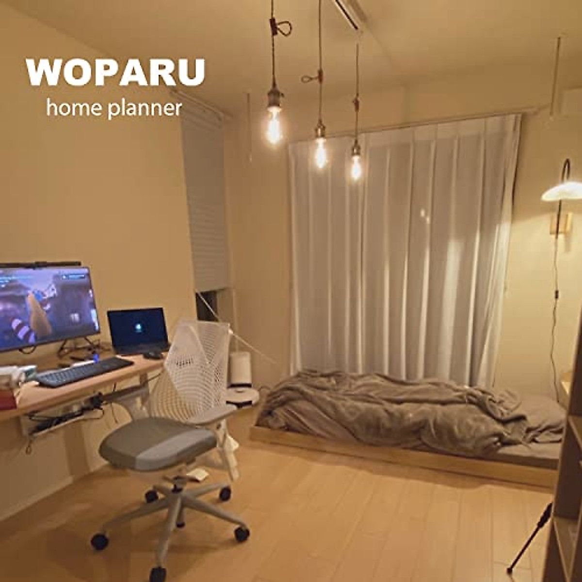 WOPARU ST21(ST64) Vintage Edison Filament Spiral Light Bulb,E26/E27 Base 4W 2300K 200lm Dimmable Antique LED Edison Bulbs,40W Equivalent Warm White - Clear Glass