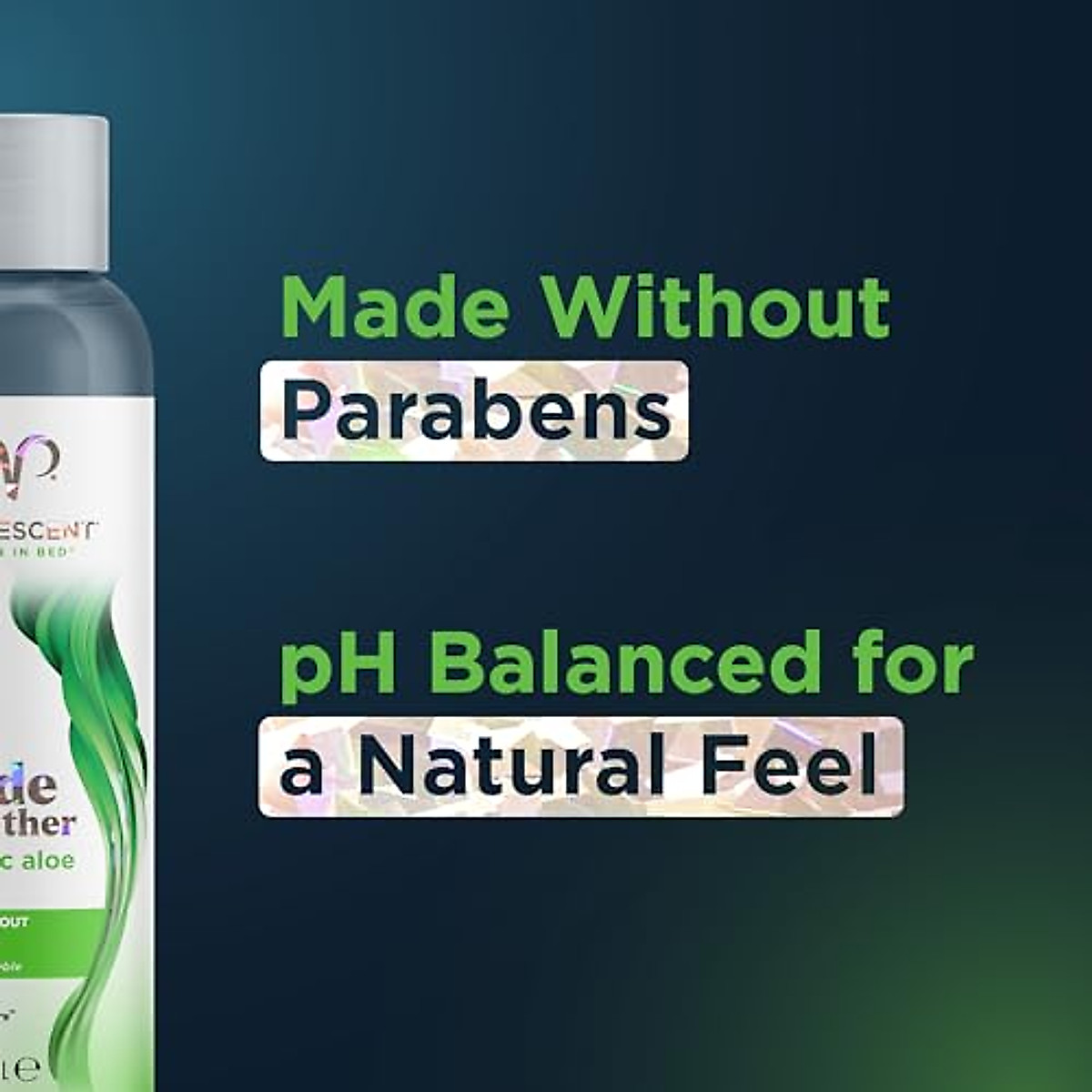 Promescent Organic Lube for Sex with Natural Ingredients, Premium Personal Lubricant Sex Gel for Couples, Personal Lube, Condom Compatible Natural Lube, Long-Lasting Aloe Lube, Water Based Lube (4 oz)