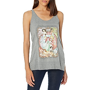 Disney Junior's Princess Power Tri-Blend Racerback Layering Tank, Gray Heather, XX-Large