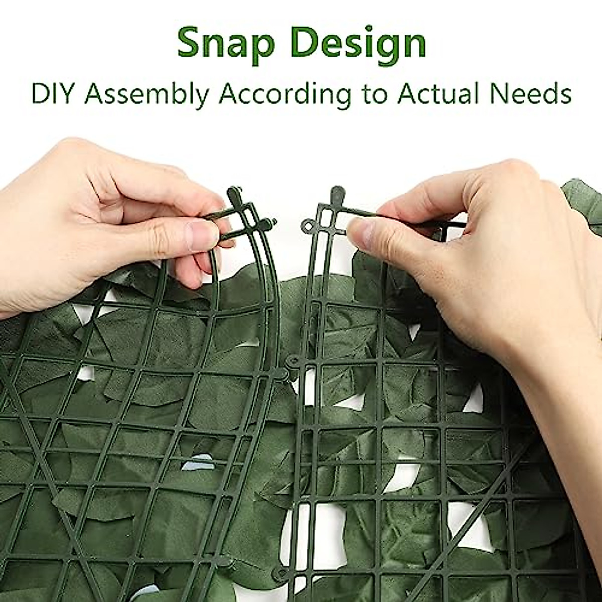 OUSHENG 118x39in Artificial Ivy Fence Privacy Screen Cover with Flowers, Faux Vines Leaf Covering Grass Wall Decoration for Outdoor Patio Balcony Apartment Backyard Deck Garden