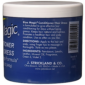 U/S Blue Magic Conditioner Jar, Size 12oz - Beauty Enterprises