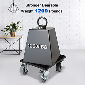 WEPUMP Furniture Movers with Wheels & Furniture Lifter Set, 360° Rotation Wheels Double Bearing Roller Mute+Smooth，Easy to Moving Heavy Furniture Load Capacity 880 Lbs