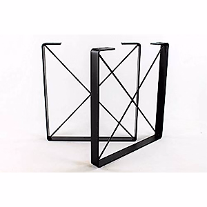 X Brace Powdercoated Steel Dining Table Legs-Choose Your Height and Width
