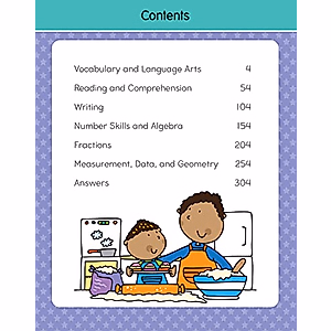 4th Grade BIG Workbook: All Subjects for Kids 9 - 10 includes 220+ Activities, Math, Reading Comprehension, Vocabulary and Language Arts, Writing, Math Skills, Algebra, Fractions, Geometry and More!
