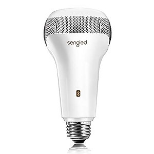 Sengled Solo Bluetooth JBL Speaker Light Bulb Dual Channel Dimmable LED Light Bulb App Controlled 45W Equivalent E26 Smart Timing Music Bulb, Compatible with Alexa via Bluetooth Connection