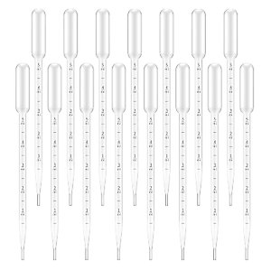 G2PLUS 100PCS 5ml Transfer Pipettes, Plastic Graduated Pipettes, Calibrated Disposable Dropper for Liquid, Essential Oils, Science Laboratory, Experiment, Essential Oils, Make up Tool