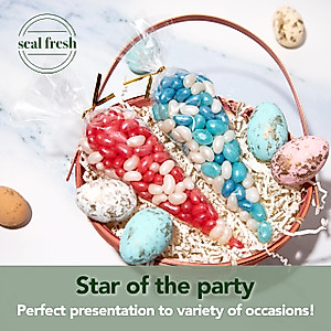 Seal Fresh Cone Cellophane Bags with Twist Ties - 6.3" x 11.8" (200 Count) - Clear Cone Shaped Treat Bags Cellophane Triangle Candy Bags - Cone Shaped Cellophane Treat Bags, Cone Cello Bags, Cone Treat Bags with Ties, Cone Shaped Favor Bags