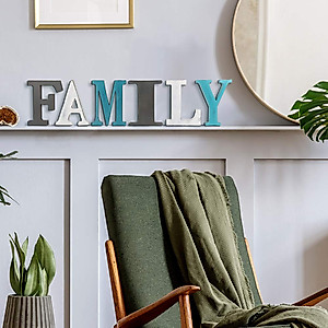 Solution4Patio Wooden Love Decorative Signs with Back Hanging Holes, Freestanding Cutout Words Table Centerpiece, Rustic Letters for Living Room, Home Decor #D306A00