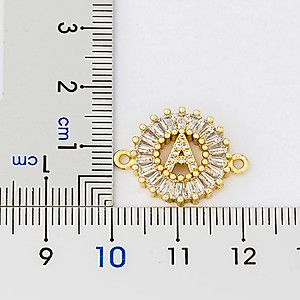 DOLLRINBOY 14K Gold Plated Initial Bracelets for Women,Letter Chain Bracelet Personalized 26 Alphabet Minimalist Jewelry Matching Couple Bracelets Friendship Bracelets (S, Copper)