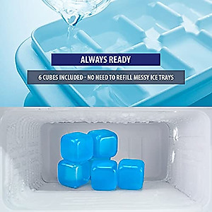 Extra Large Reusable Ice Cubes - BPA Free Plastic - for Cool Therapy Machine or Drink Dispensers - Ice Therapy System