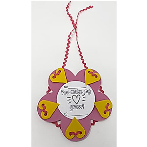 Foam Flower Cut Outs Flower Cutouts Flower Decoration Bulletin Board Cut Outs Flower Classroom Decor Flower Decorations Cutouts for Classroom Decoration 6" Medium Large Die Cut Shapes Craft Foam (24)