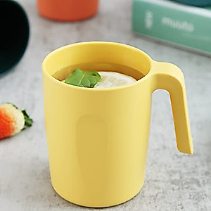 Kyraton Plastic Mug Set 8 Pieces, Unbreakable And Reusable Light Weight Travel Coffee Mugs Espresso Cups Easy to Carry And Clean Microwave Safe BPA Free Dishwasher Safe (Mutil Color)