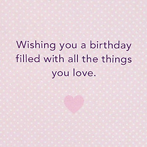 Hallmark Signature Birthday Greeting Card (Zippered Cat Pouch)