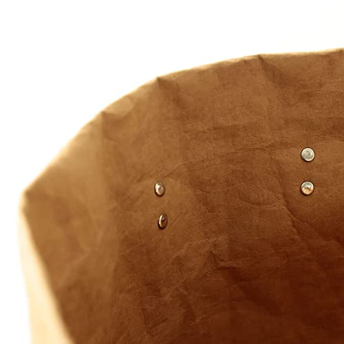 通用 Kraft Paper Toy Storage Basket,Toy Paper Basket,Baskets Storage for Clothes,Sundries Storage Bucket with Handles,Storage Bag for Shelves,Room Sundries Organizer Storage Basket, Large(40*60CM)