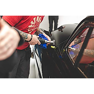 The Rag Company - Edgeless 365 Microfiber Towels (10-Pack) Premium 70/30 Blend, Professional Polishing, Wax Removal, Auto Detailing, 365gsm, 16in x 16n, Royal Blue