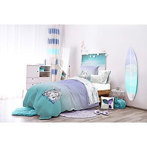 Jay Franco Disney Little Mermaid 5 Piece Twin Bed Set - Teal Color, Includes Comforter & Sheet - Bedding Features Ariel, Super Soft Fade Resistant Microfiber