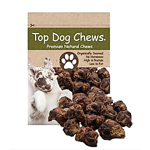 Top Dog Chews – Knee Caps, 20 Count, Dog Beef Chew Bones, Long Lasting Treats for Aggressive Chewers, Perfect for Large Medium, or Small Dogs, Made in USA