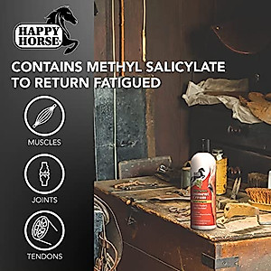 HARRIS Happy Horse Liniment, Wintergreen Cream for Sore Muscle & Joint Pain Relief, 16oz