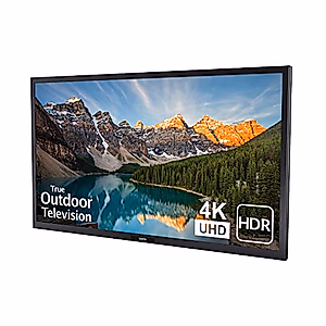 SunBrite Veranda 2 Series 55-inch Full Shade Outdoor TV | 4K Ultra HD HDR LED Weatherproof Television - Direct Lit LED Screen with All-Weather Remote (SB-V-55-4KHDR-BL)