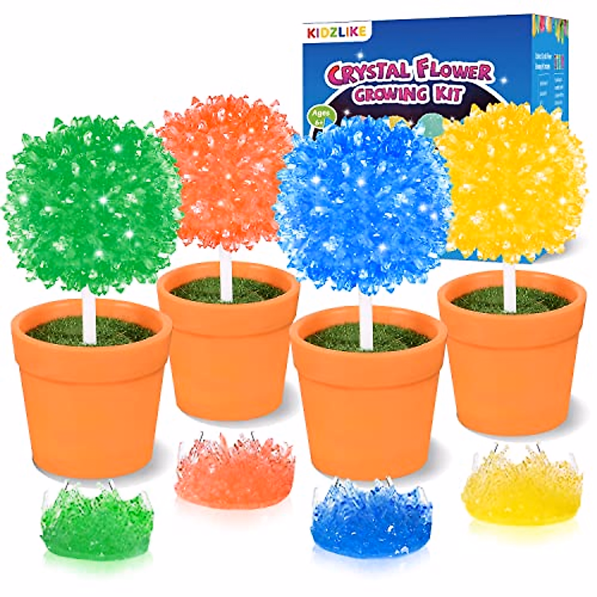 Crystal Flower Growing Science Kit,Easter Gifts for Kids Ages 6-12, STEM Projects Experiments Toys & Crafts Gifts for Girls Boys 7 8 9 10 11 Years Old