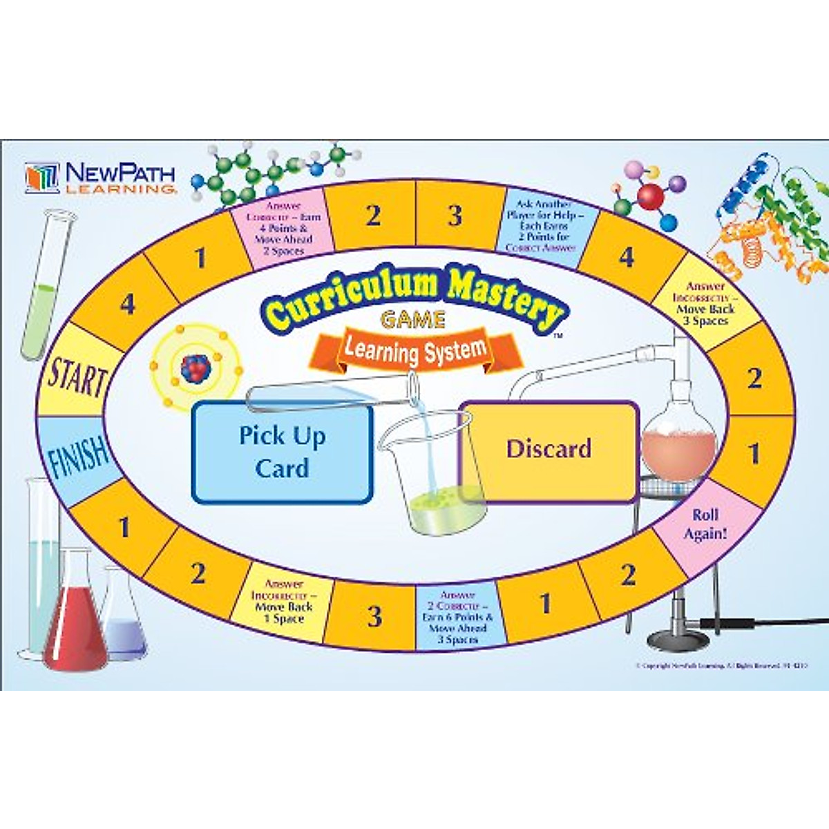 NewPath Learning-24-6009 Middle School Physical Science Curriculum Mastery Game, Grade 5-9, Class Pack