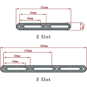 Cestbon Bike Bottle Cage Adapter Bicycle B-RAD Mounting Base Adjustable Bottle Mount Alt Position Cage Bracket (2 Slot)
