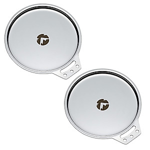 CAMPINGMOON 304 Stainless Steel Plate Lid for Sierra Cup φ12cm S-SG (2pcs set)