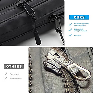 MARCHFA UTV Roll Bar Triangle Storage Bag Compatible for Most UTV Road and Mountain Bikes Accessories Waterproof Bike Bag Organizer UTV Storage (2)