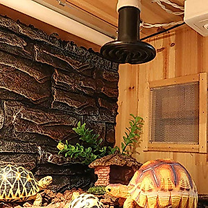 Lucky Farm Reptile Heating Lamp Bulb 2pcs Amphibian Ceramic Infrared Heat Lamp Emitter with no Light for Brooder Chicken Coop ,Hedgehog, Iguana Lizard Bearded Dragon Turtle Snake(Black, 100W)