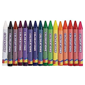 Colorations® Large Crayon Classpack, School Supplies, 16 Colors, 25 of each, Set of 400, Large size easier to hold & draw, Crayons glide easily, Non Toxic Crayons, Kids Crayons, School Supplies