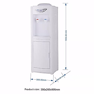 Water Cooler Dispenser, Hot&Cool Top Loading Water Dispenser 5 Gallons Water Coolers with Child Safety Lock Removable Drip Tray & Storage Cabinet