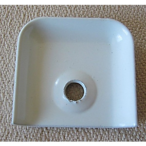 Temple Products 10 Pack RV Camper Trailer Aluminum White Flat End Cap for Trim Molding 1" & Screws