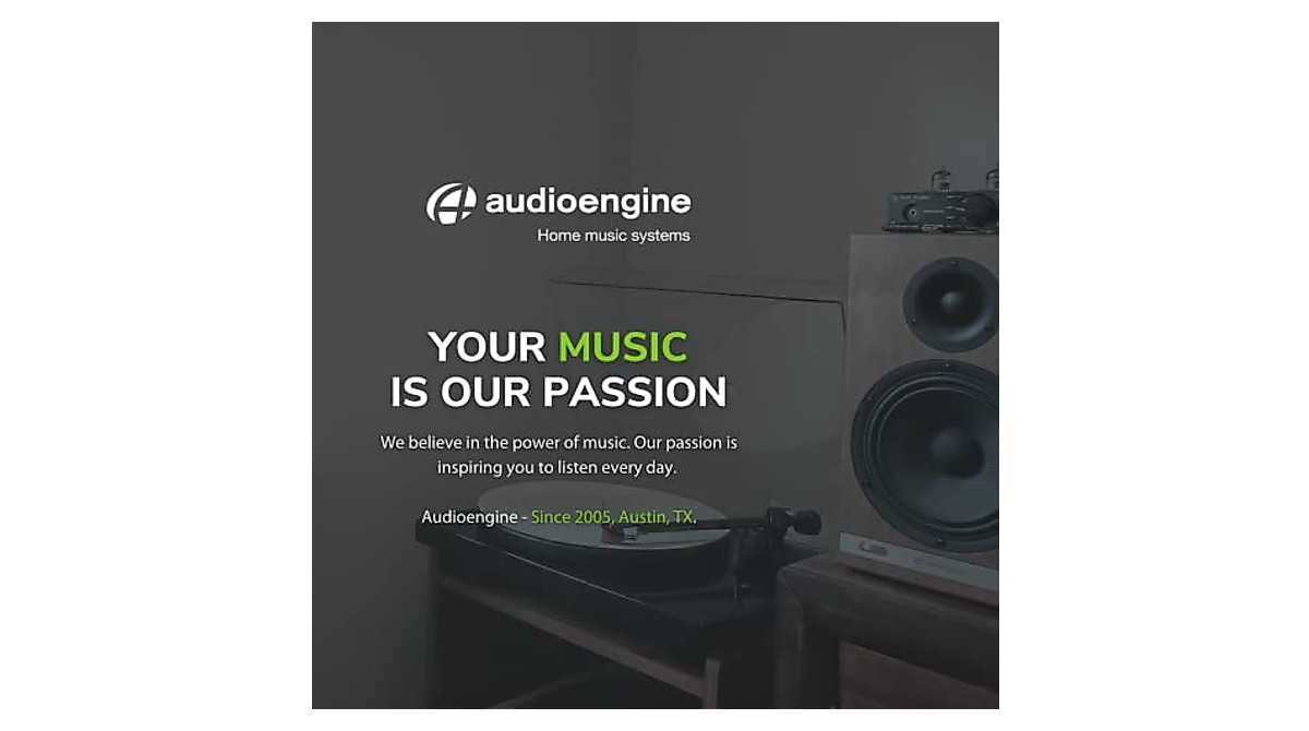 Audioengine HD6 Bluetooth Speakers - High-Fidelity Sound, Stylish Design