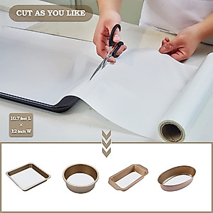 GUY DREAM Silicone Baking Mat Roll 12IN x 10.7FT – Cut to Fit Non stick Food Grade Silicone Mat for Bread Baking - Non-slip Silicone Pastry Mat, Heat Resistant Reusable Air Fryer Liner