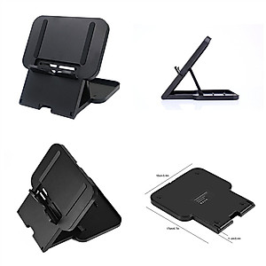 Multi-Angle Stand for Nintendo Switch,Portable & Foldable Playstand for Switch, Tablet Video Game Holder Universal Holder for Smartphones and Tablets iPhone 7 6 Plus ipad Samsung s8 s7(Black)