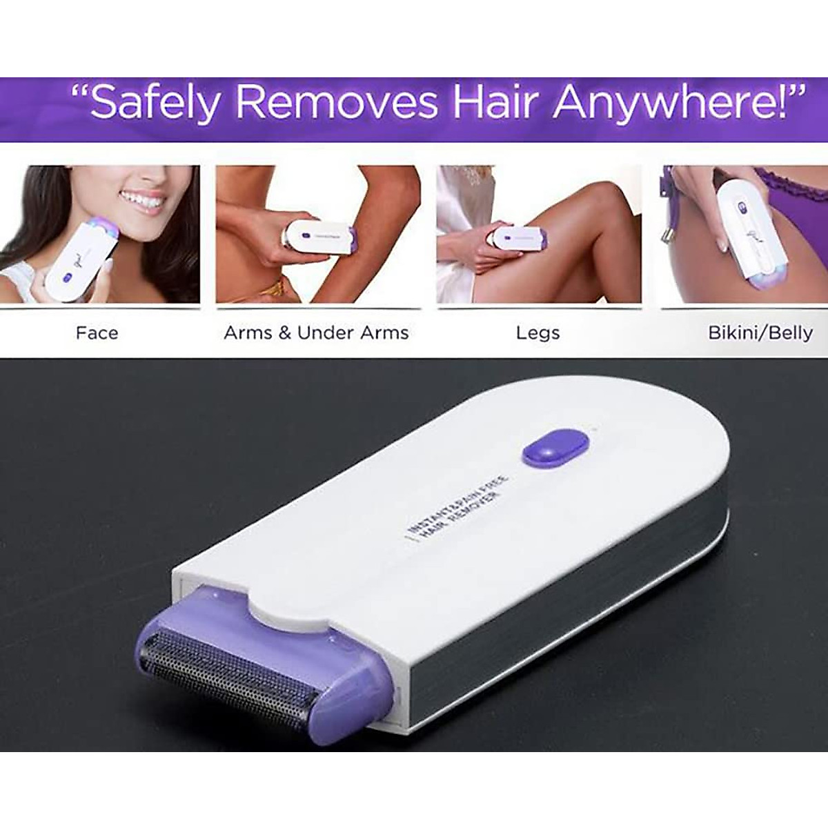 Montely Epilator for Women Yes Finishing Touch Auto-Induction Facial Hair Remover Rechargeable Epilator Household Unisex Painless Hair Remover