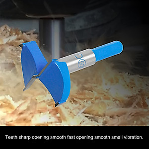 Aopin Forstner Drill Bit Professional Carbide Woodworking Hole Saw, Cutting Diameter 50mm, 1Pcs (Blue, Silver)