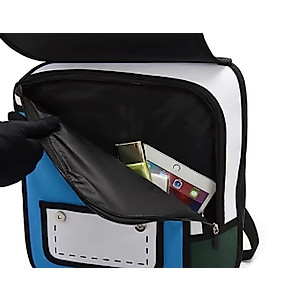 LaurelTree Kawaii Aesthetic Cute Funny 2D Cartoon Backpack Laptop Travel Bag School Students Suppliers Teens Girls (White)…