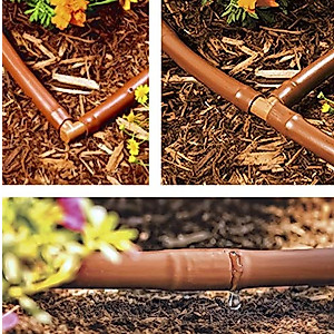 (20-Pack) Drip Irrigation Brown Barbed Adapter Coupling Fittings - Fits 1/2” Inch, 17mm .600” ID Drip Tubing - Made In The USA (1/2" Inch Adapter Coupling 10 Pack)