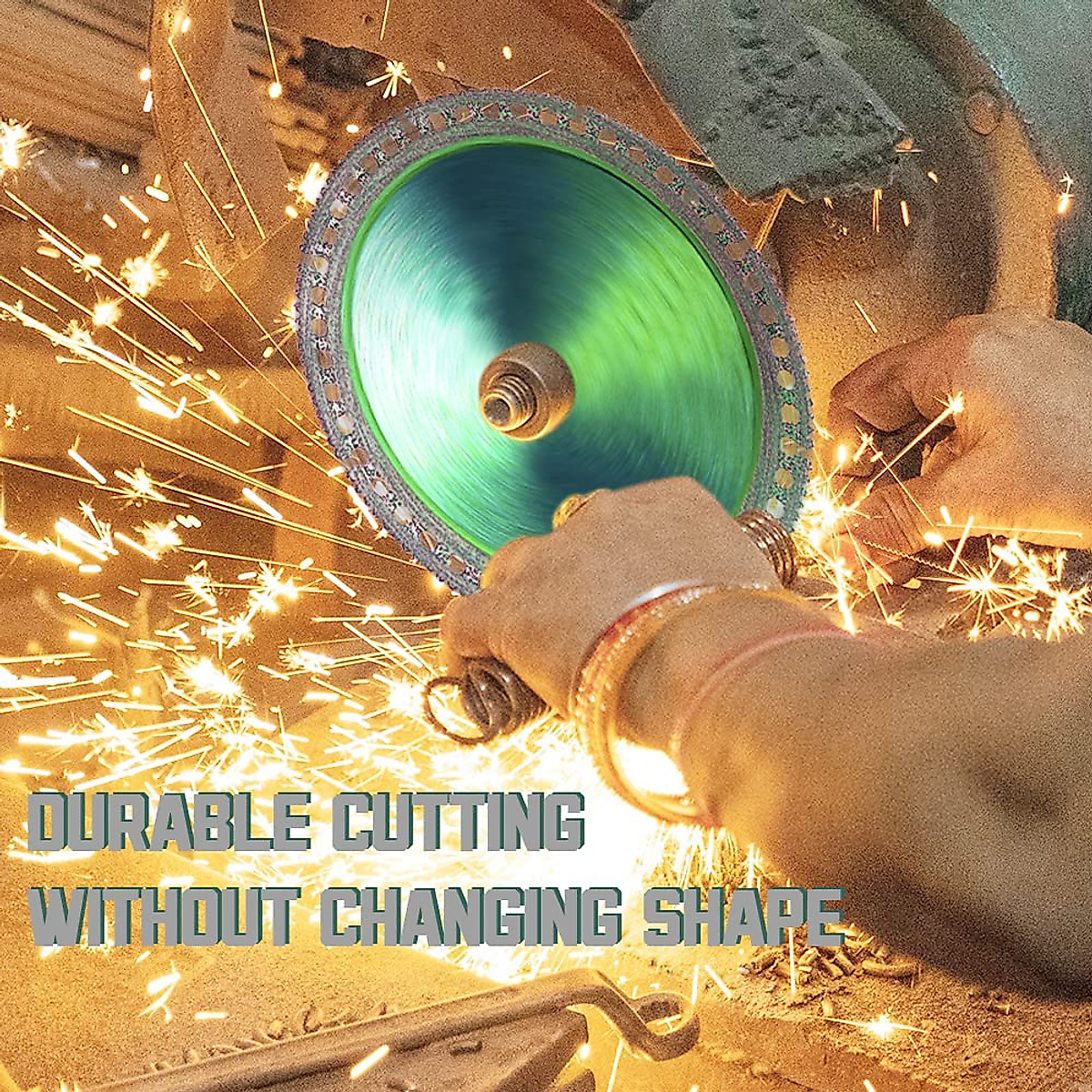 3 PCS Indestructible Disc for Grinder, Indestructible Cutting Disc, Indestructible Disc for Angle Grinder, 4 Inch Diamond Ultra-Thin Cutting Saw Blade for Ceramic Tile Glass Metal Wood Cutting