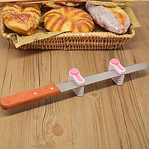AUEAR, 2 Sets DIY Cake Leveler Slicer Adjustable Bread Cutter 5 Layers for Bread Toast Cake Kitchen Fixator Tool