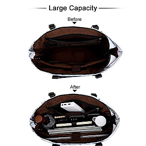 Large Tote Bag for Women Teacher Purse Work Bags 15.6 Inch Laptop Shoulder Handbags Briefcase Office Travel (Marble White)