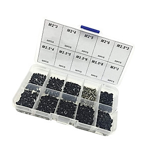 VILLCASE 1500 Pcs Meebook Cross Head Screw Laptop Repairing Screws Laptop Screws Kit Laptop Computers Cross Recessed Latop Machine Repairing Screws Bolts Suit Metal Repair Tool