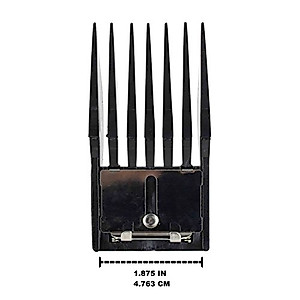 Miaco 3/4" #6 Universal Clipper Guide Comb fits Oster Classic 76, A5, Andis AG, BG, Wahl, etc.