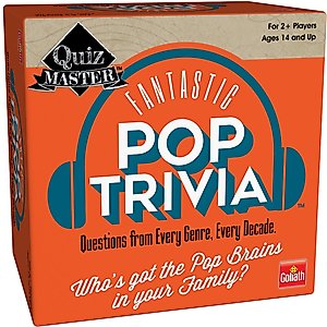 Goliath Quizmaster Pop Trivia : Questions from Every Genre, Every Decade, 5" (B07GRDMNG1) - Orange