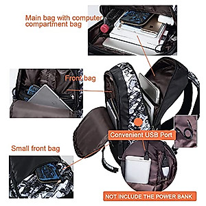 Oslimea Backpack for School Boys Backpacks Anime Cartoon Luminous Backpack Teens School Bag Cute Bookbag for Middle School High School Waterproof Laptop Backpack for Travel