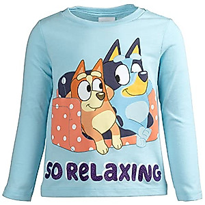 Bluey Bingo Big Girls 2 Pack T-Shirts Blue/Yellow 10-12